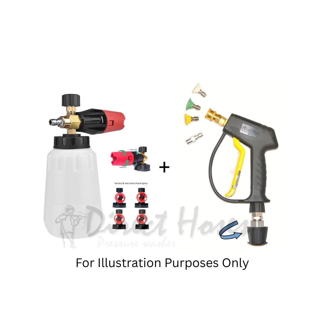 Bosch AQT Quick fit Trigger & foam lance kit c/w quick fit nozzles ...