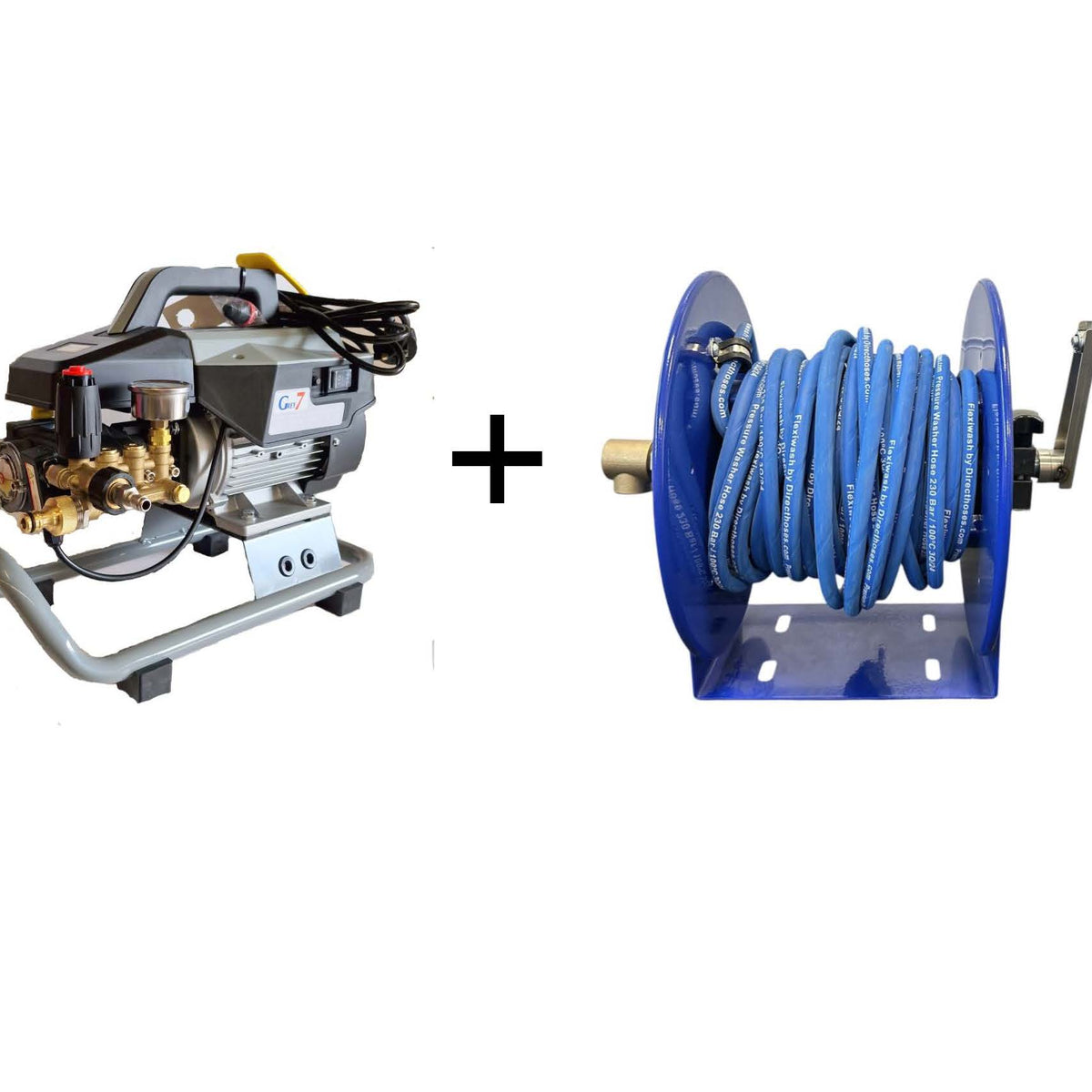 Grey 7 (Industrial/Commercial) HOSE REEL PACK Rubber Wire Reinforced H ...