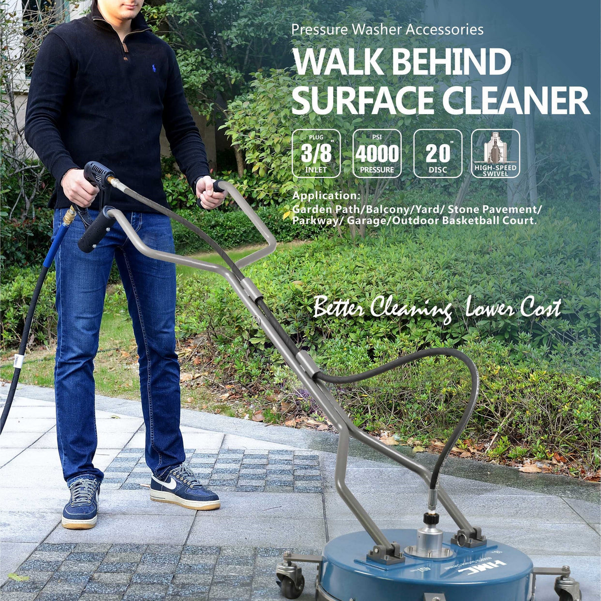 Flat Surface Cleaner 20" with wheels – Directhoses